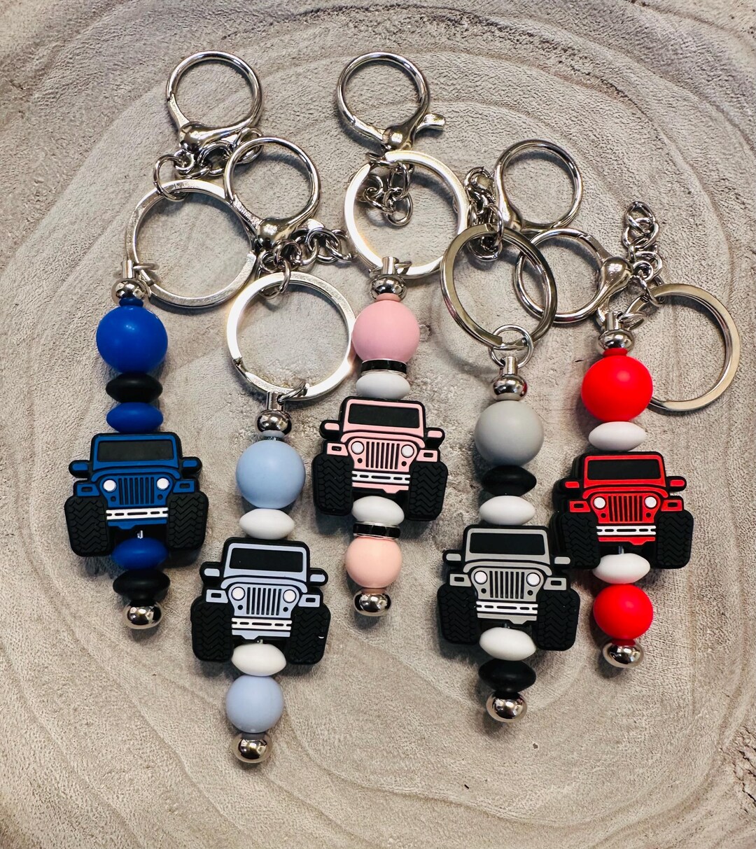 Beaded Keychain | Truck Keychain | Truck Beaded Keychain Bar | Keychain ...