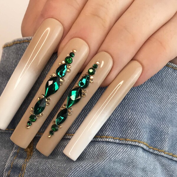 Long Fake Nails - Etsy