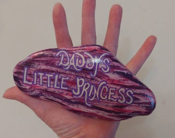 Princess Painted Rock - Etsy