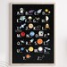 Space ABC Alphabet Poster Printable Wall Art Outer Space - Etsy