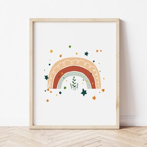 Rainbow Print for Kids | Nursery Printable Wall Art | Cozy Bedroom ...