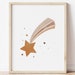 Boho Shooting Star Print Neutral Nursery Decor Printable - Etsy