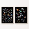 Outer Space Nursery Set of 3 | Girls Printable Wall Art | Alphabet ...