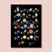 Space ABC Alphabet Poster Printable Wall Art Outer Space - Etsy