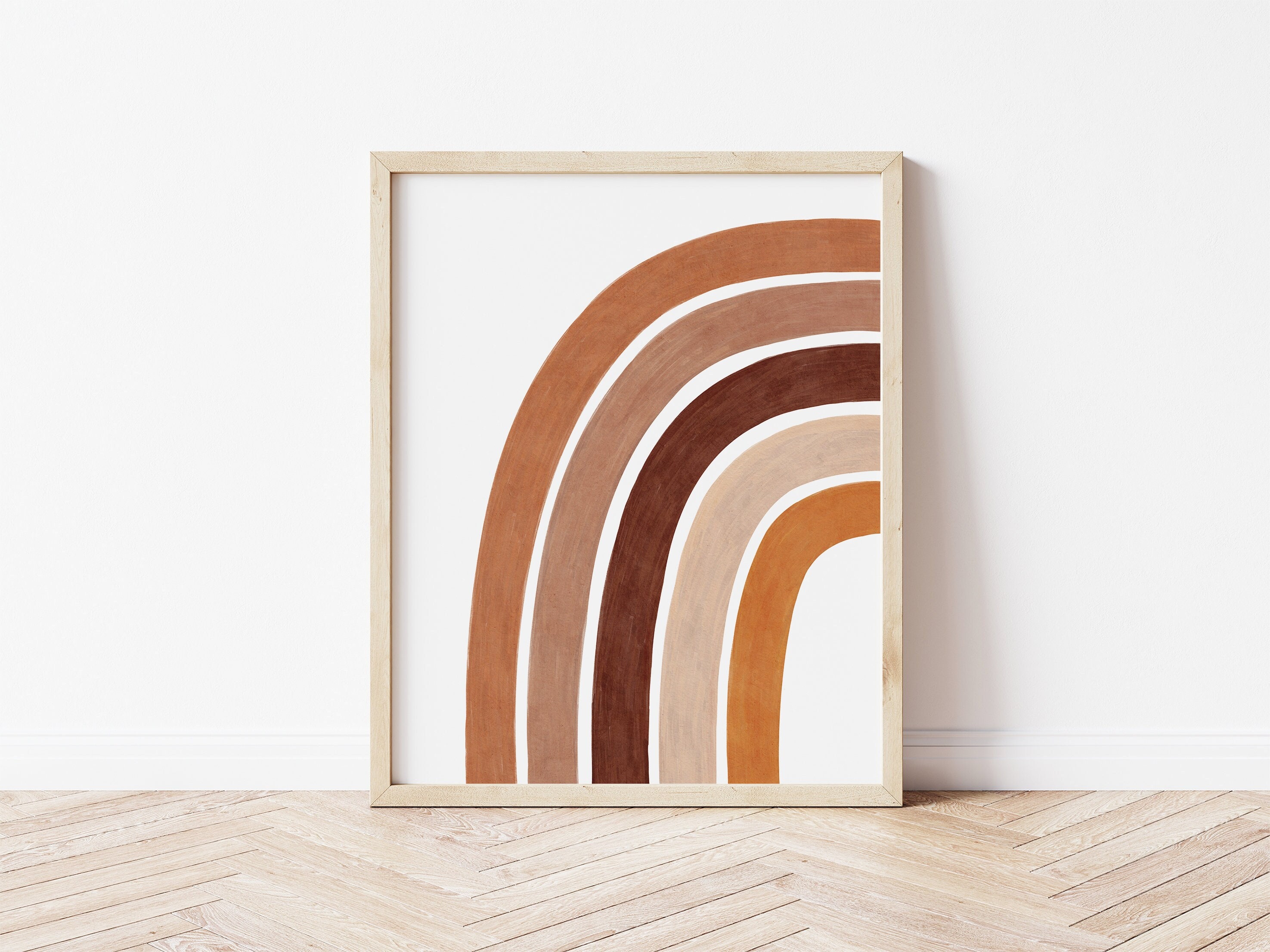 Neutral Rainbow Prints Printable Wall Art for Nursery - Etsy