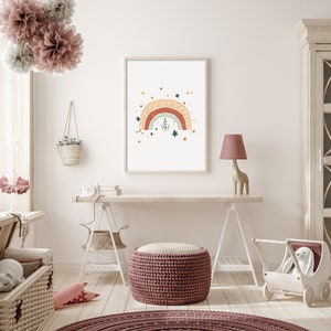 Rainbow Print for Kids | Nursery Printable Wall Art | Cozy Bedroom ...