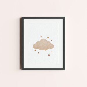 Boho Cloud Print | Printable Wall Art | Neutral Nursery Decor | Kids ...