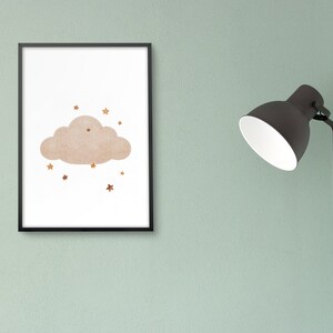 Boho Cloud Print | Printable Wall Art | Neutral Nursery Decor | Kids ...