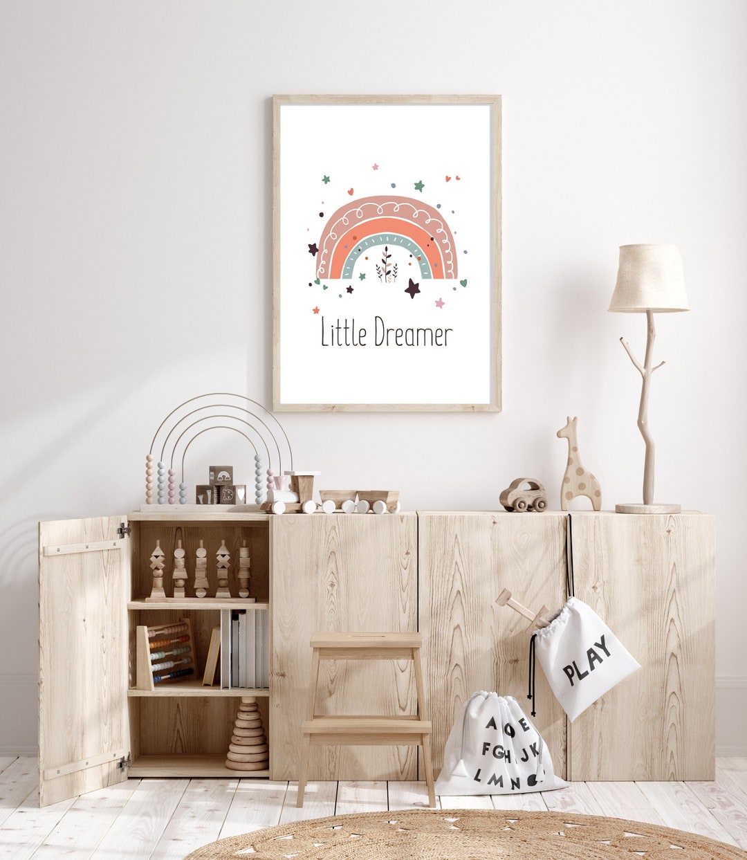 Boho Rainbow Nursery Print: Kids Room Decor (digital Download) - Etsy