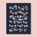 Outer Space ABC Alphabet Education Printable Wall Art Nursery Print ...
