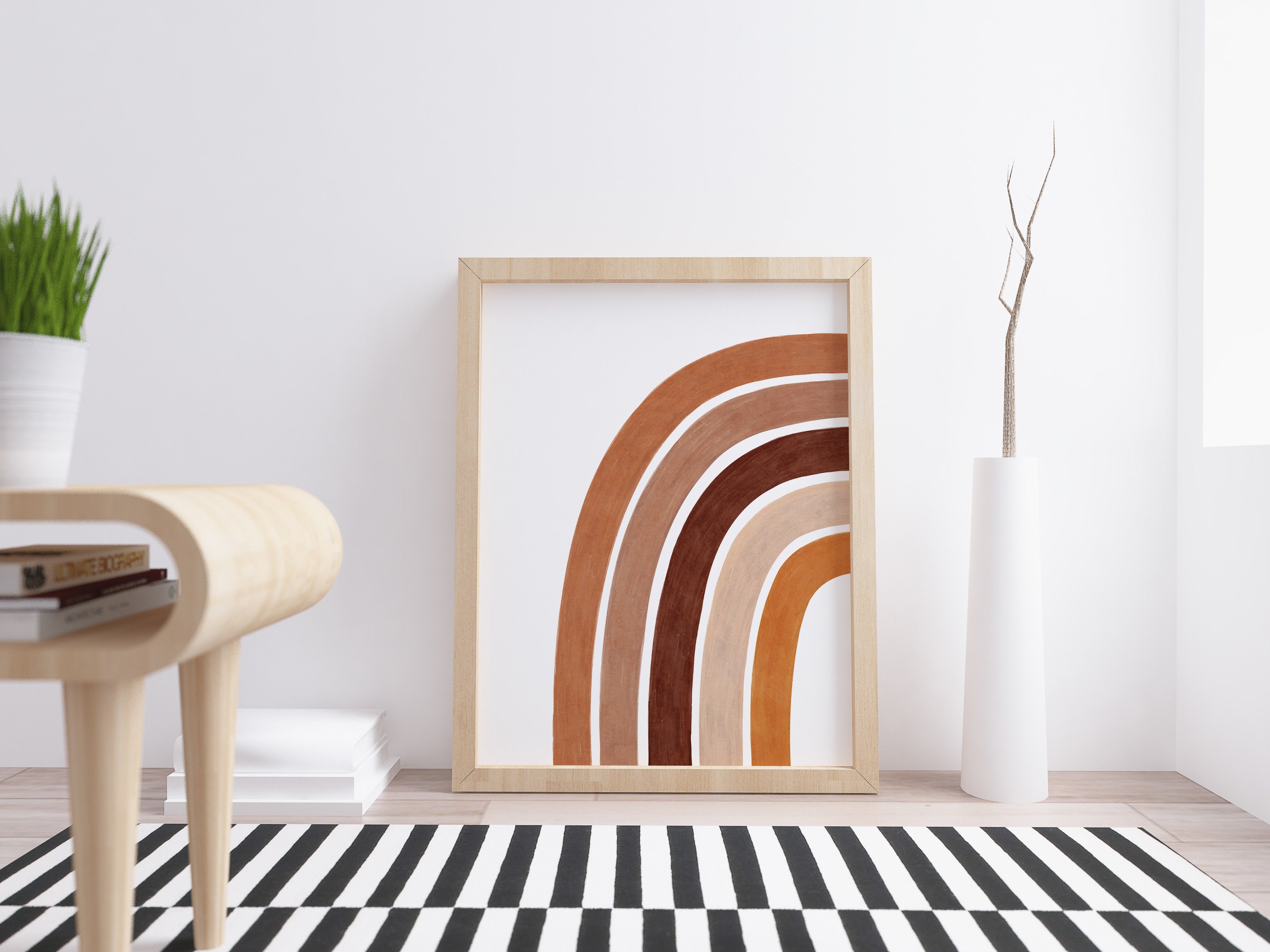 Neutral Rainbow Prints Printable Wall Art for Nursery - Etsy