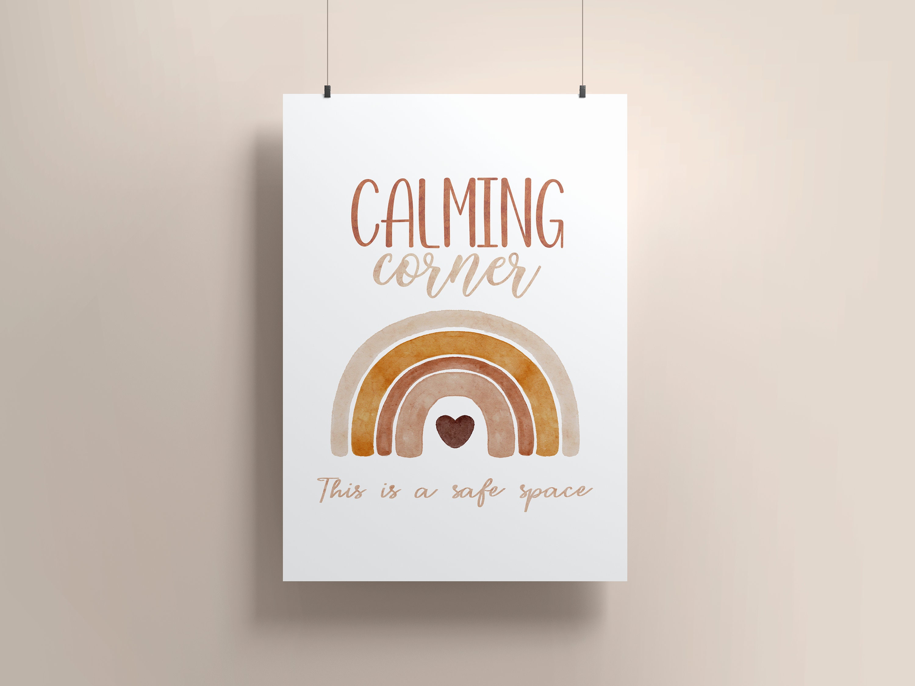 Calming Corner Print Calm Down Zone Printable Wall Art - Etsy