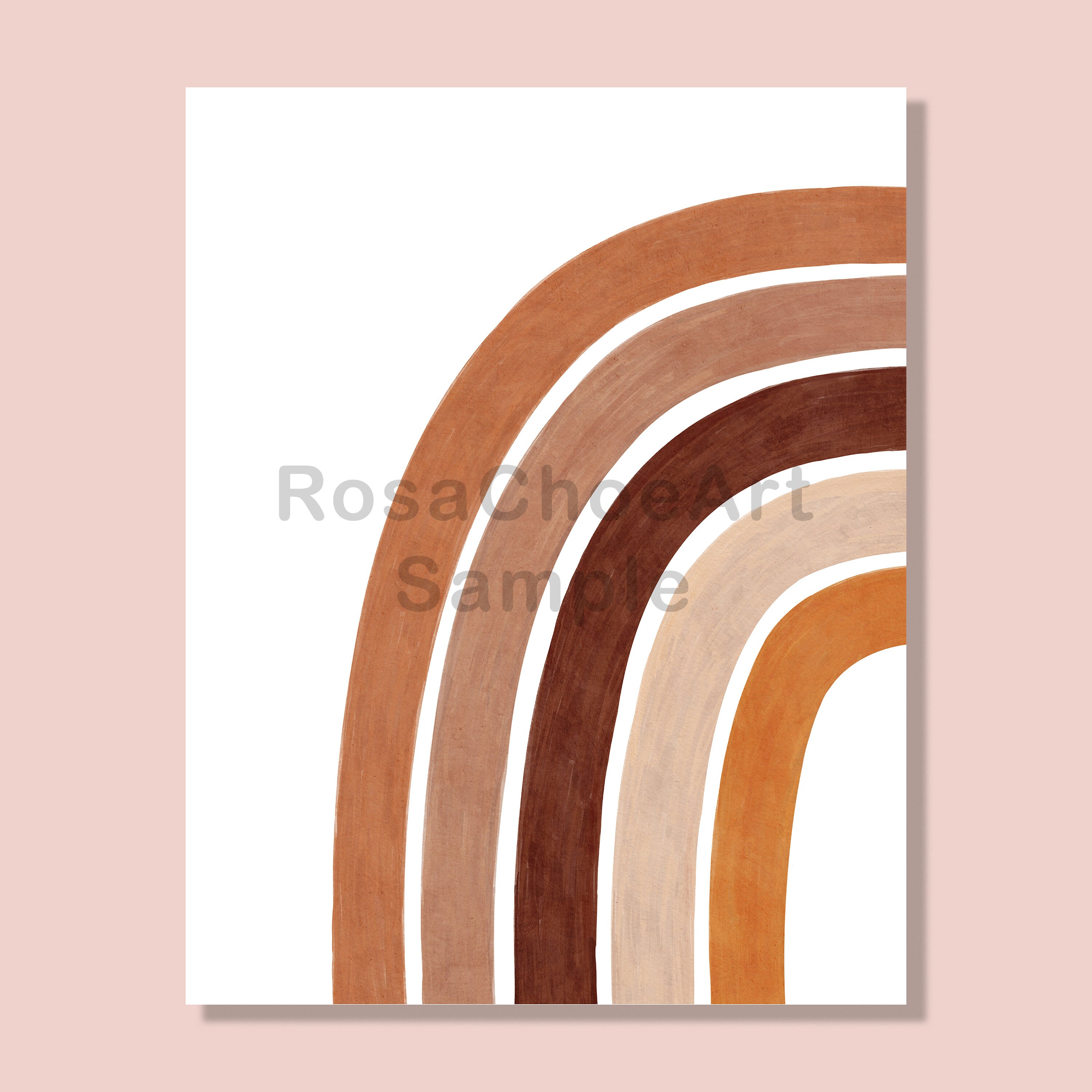 Neutral Rainbow Prints Printable Wall Art for Nursery - Etsy