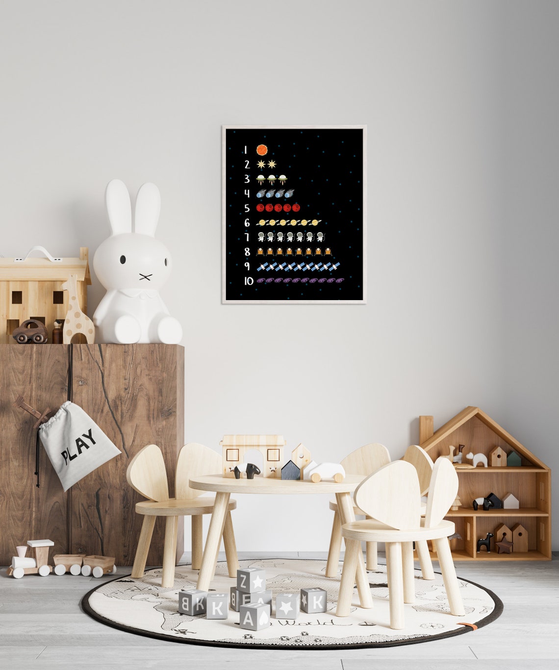 Outer Space Numbers Poster 1-10 Counting Print Printable - Etsy