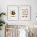 Rainbow Colorful Alphabet Poster Cute Bee Happy Print - Etsy