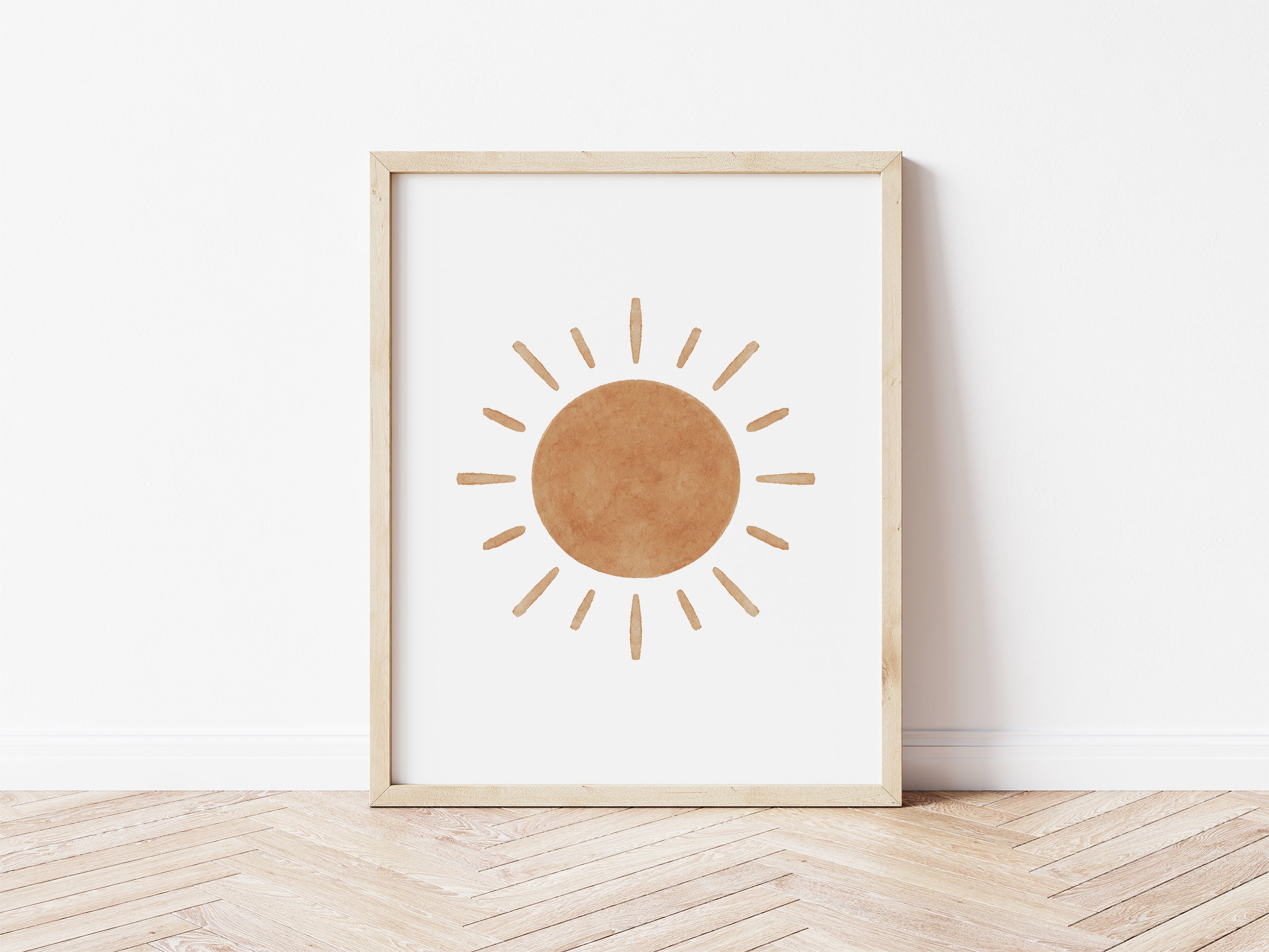 Boho Celestial Art Set of 4 Cloud Sun Rainbow Moon - Etsy