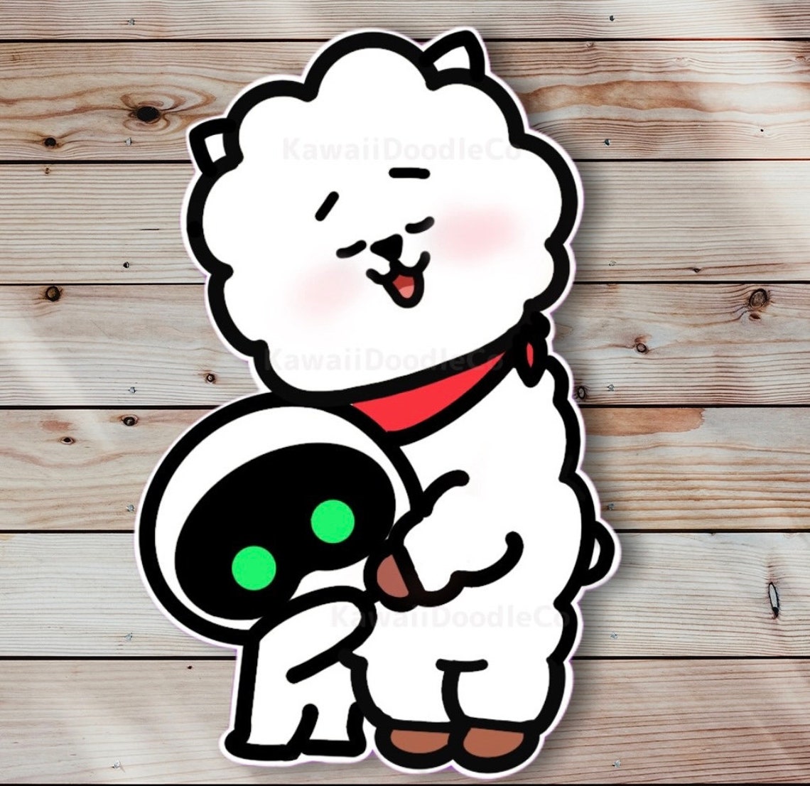 Wootteo Hugging RJ Digital Download BT21 Jin the Astronaut BTS Hand ...