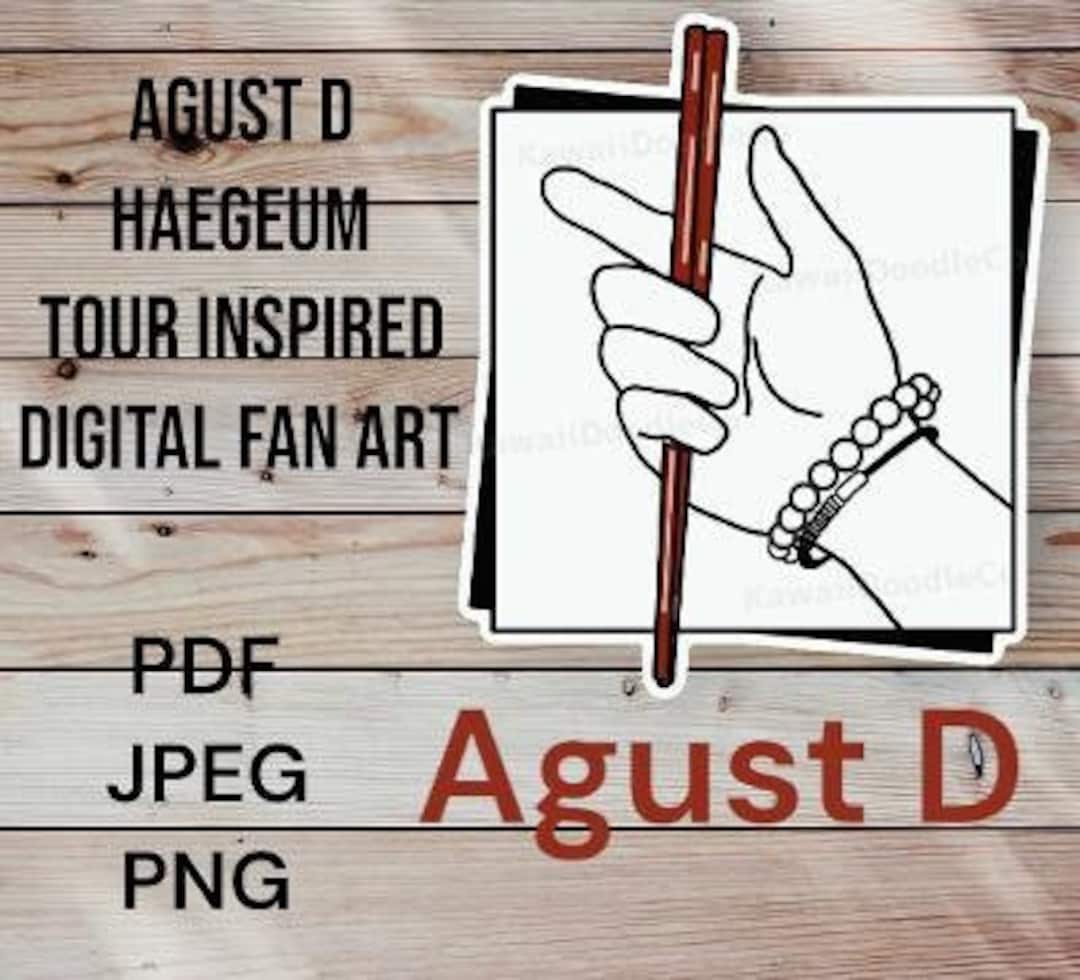 Agust D Haegeum Suga Min Yoongi D-day Tour Inspired Digital Original ...
