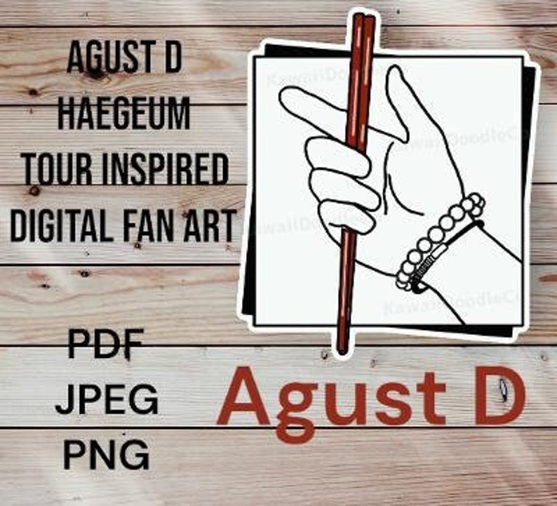 Agust D Haegeum Suga Min Yoongi D-day Tour Inspired Digital Original ...