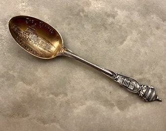 Washington DC White House Sterling Silver Souvenir Collector Spoon - Etsy