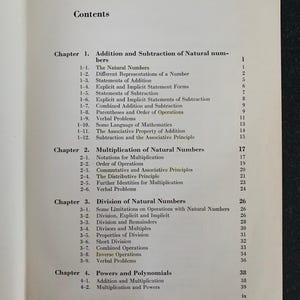 1961 Vintage Math Textbook - ARITHMETIC an Introduction to Mathematics ...