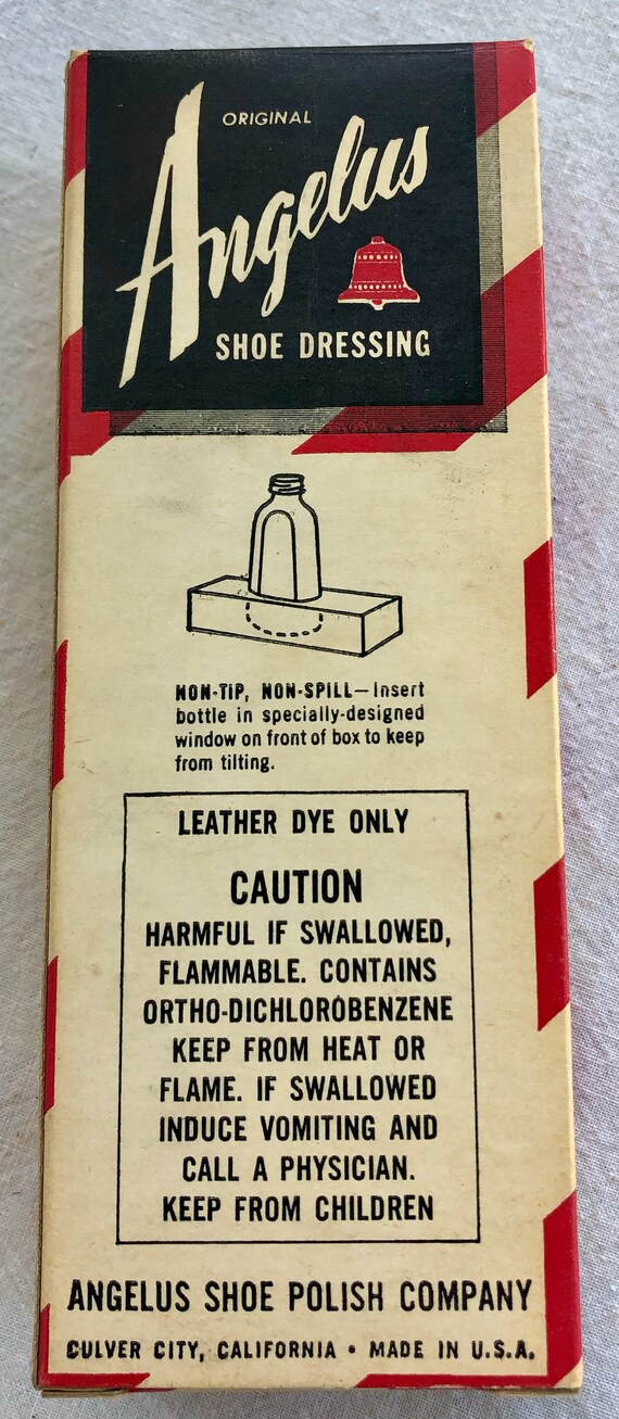 1950s ANGELUS SHOE DRESSING, 3 oz, Vintage Shoe Polis… - Gem