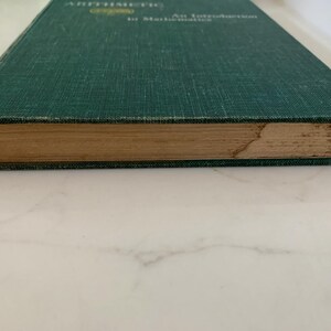 1961 Vintage Math Textbook - ARITHMETIC an Introduction to Mathematics ...