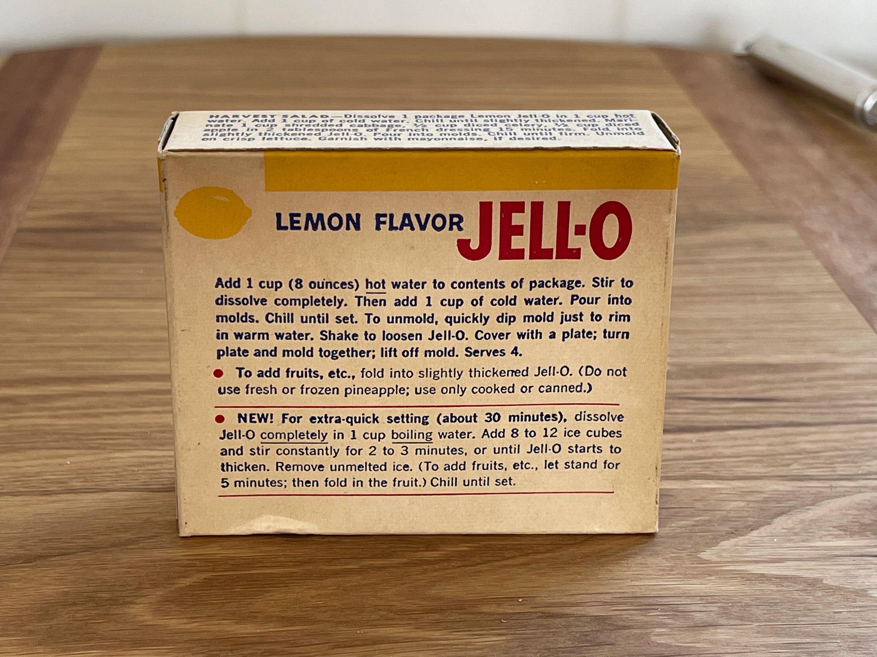1950s-60s Vintage JELL-O BOXES & Recipe Book / Unopened / | Etsy