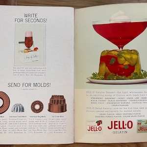 1950s-60s Vintage JELL-O BOXES & Recipe Book / Unopened / Lemon ...