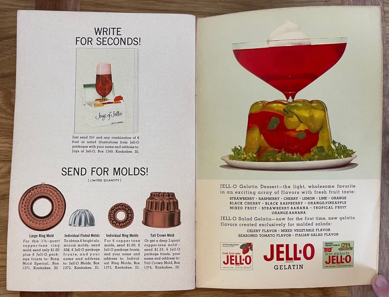 1950s-60s Vintage JELL-O BOXES & Recipe Book / Unopened / | Etsy