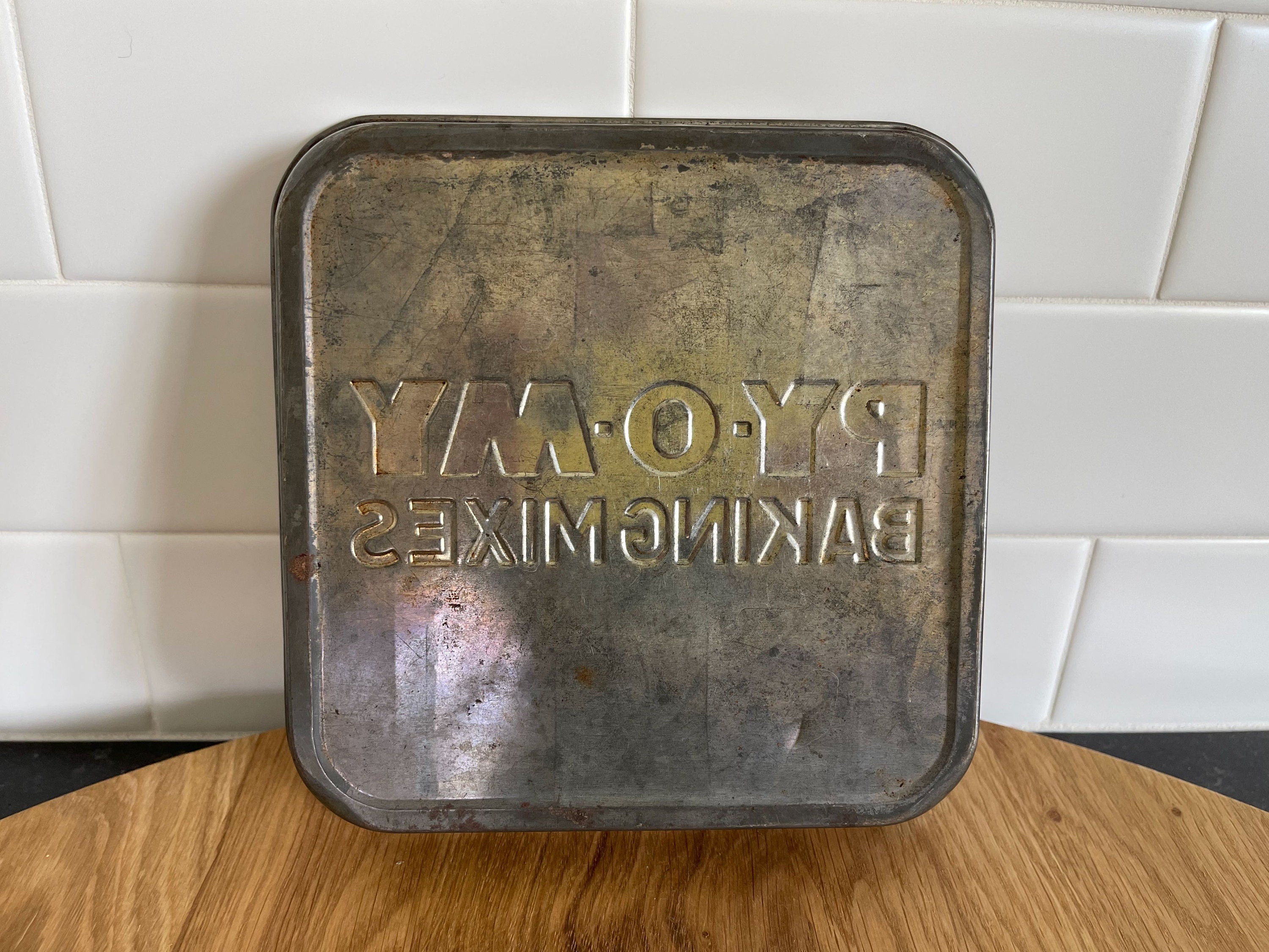 1950s Baking Pan PY-O-MY / Square Metal Cake Pan / Py-o-my | Etsy