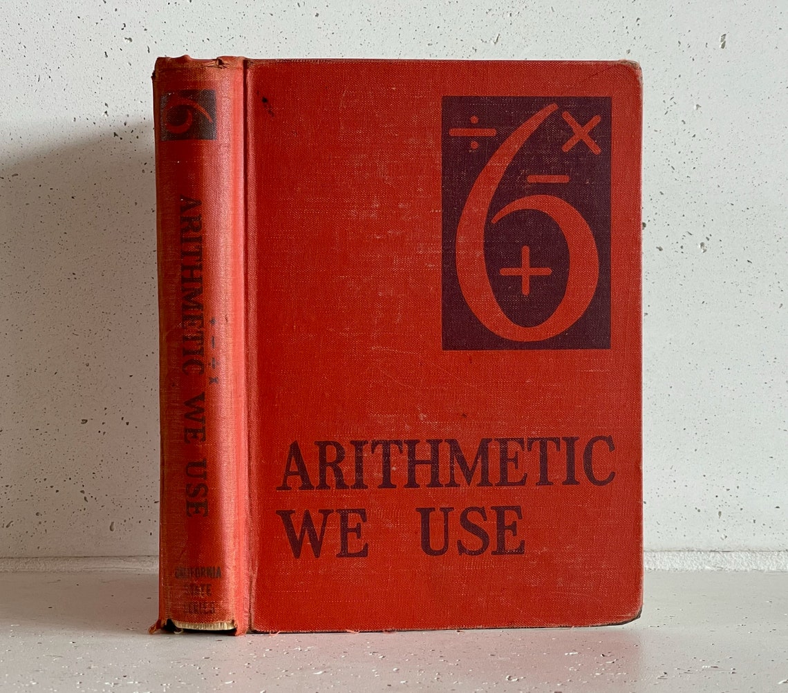 1940s Vintage Math Textbook ARITHMETIC WE USE | Etsy