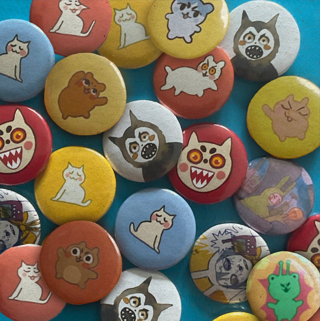 25 Mm/1 Inch Button Pins - Etsy