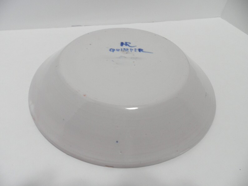 HR QUIMPER Blue Rooster Pie Plate - Etsy