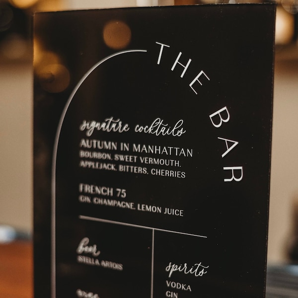 Hand Lettered Menu - Etsy