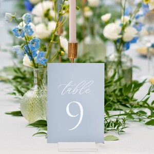 Painted Acrylic Table Numbers Table Numbers Wedding Decor - Etsy