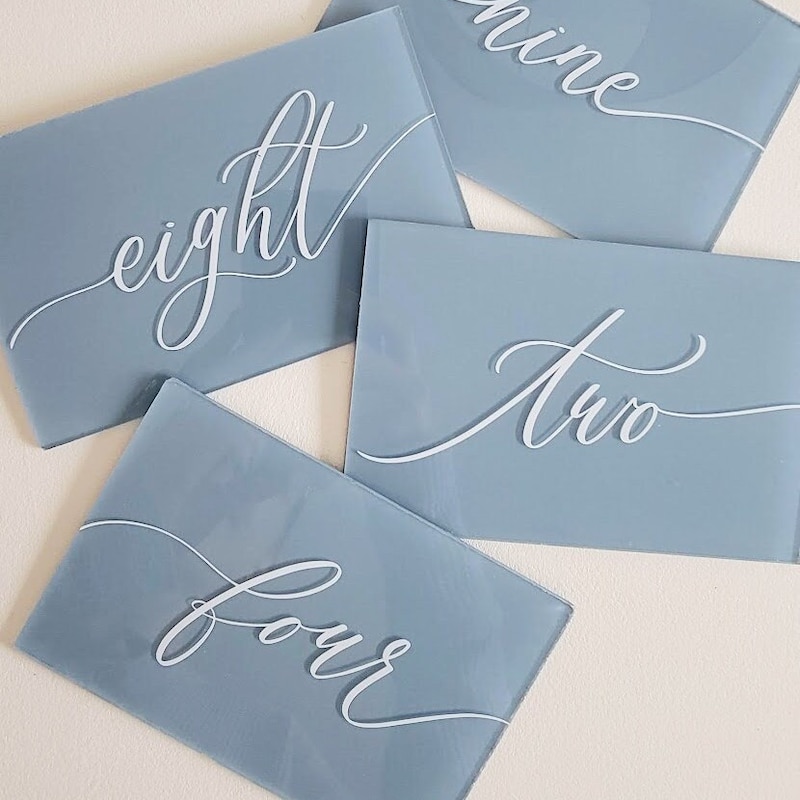 Calligraphy Numbers - Etsy