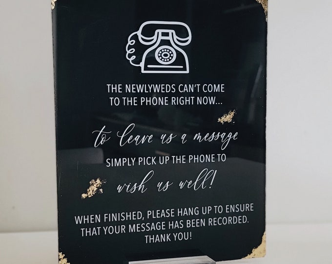 Audio Guestbook Sign Leave a Message After the Tone Telephone Guestbook ...