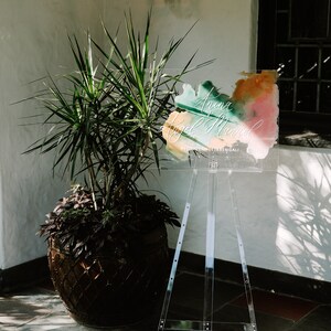 Customizable Painted Watercolor Acrylic Sign | Hand Lettered Acrylic ...