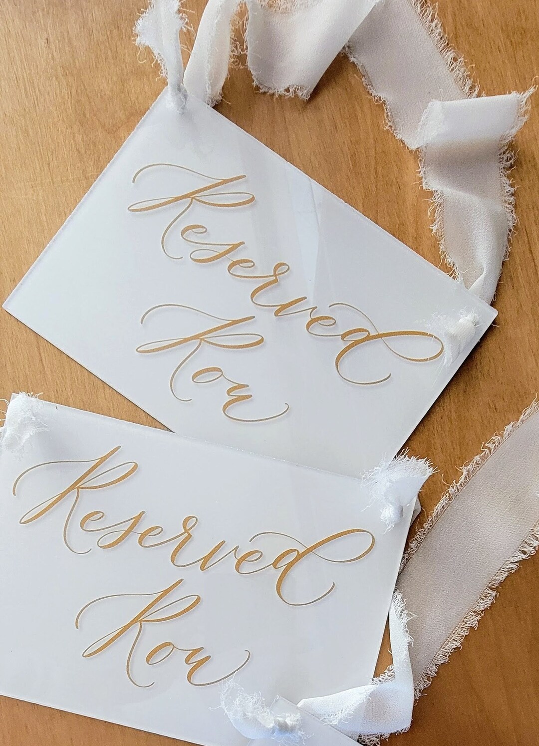 Acrylic Hanging Reserved Row Sign | Hand Lettered Acrylic Sign - Etsy