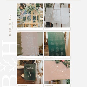 Mr and Mrs Place Cards With Gold Foil | Acrylic Mr and Mrs Table Signs ...
