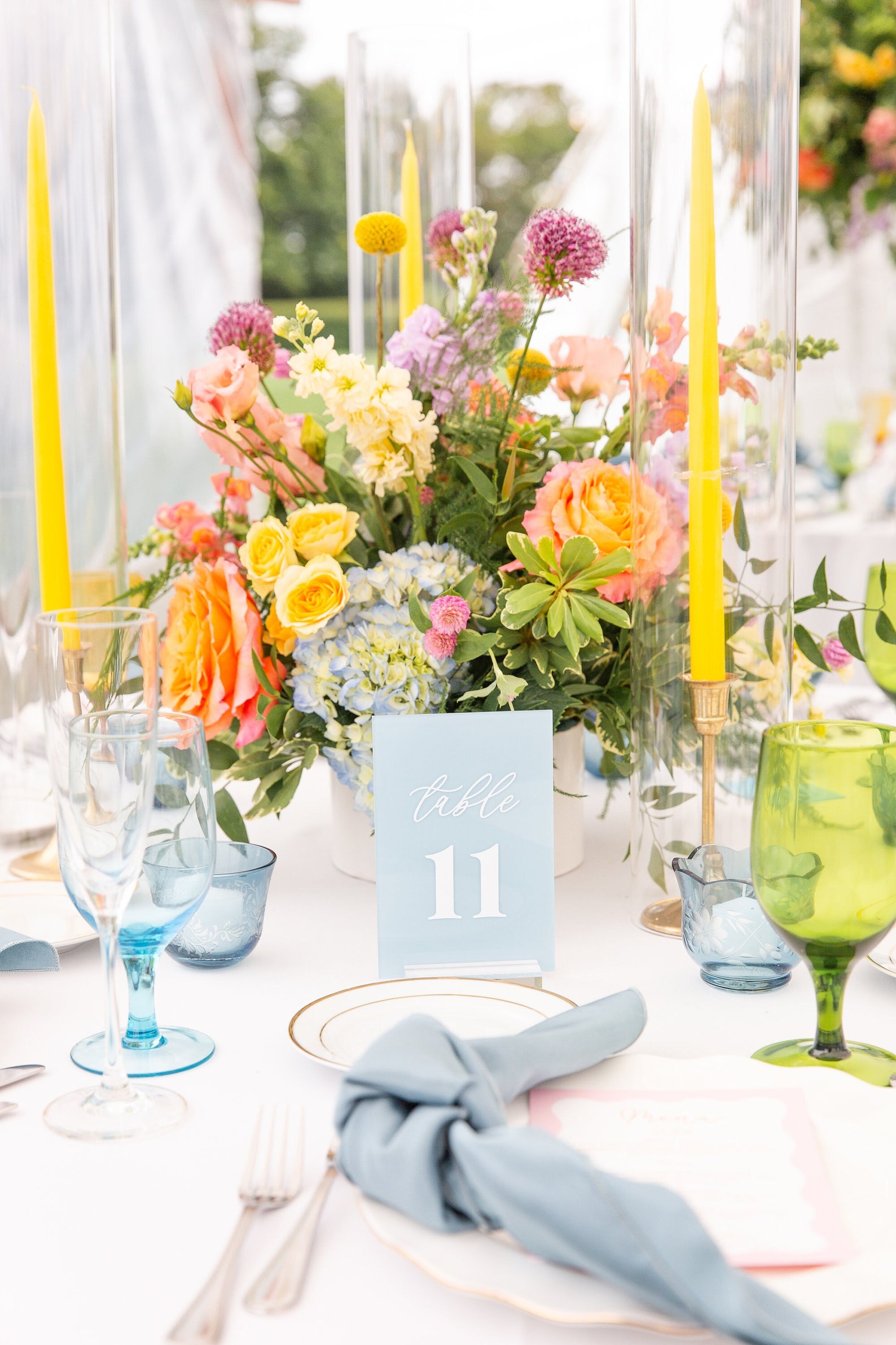 Painted Acrylic Table Numbers Retro Table Numbers Wedding Decor - Etsy