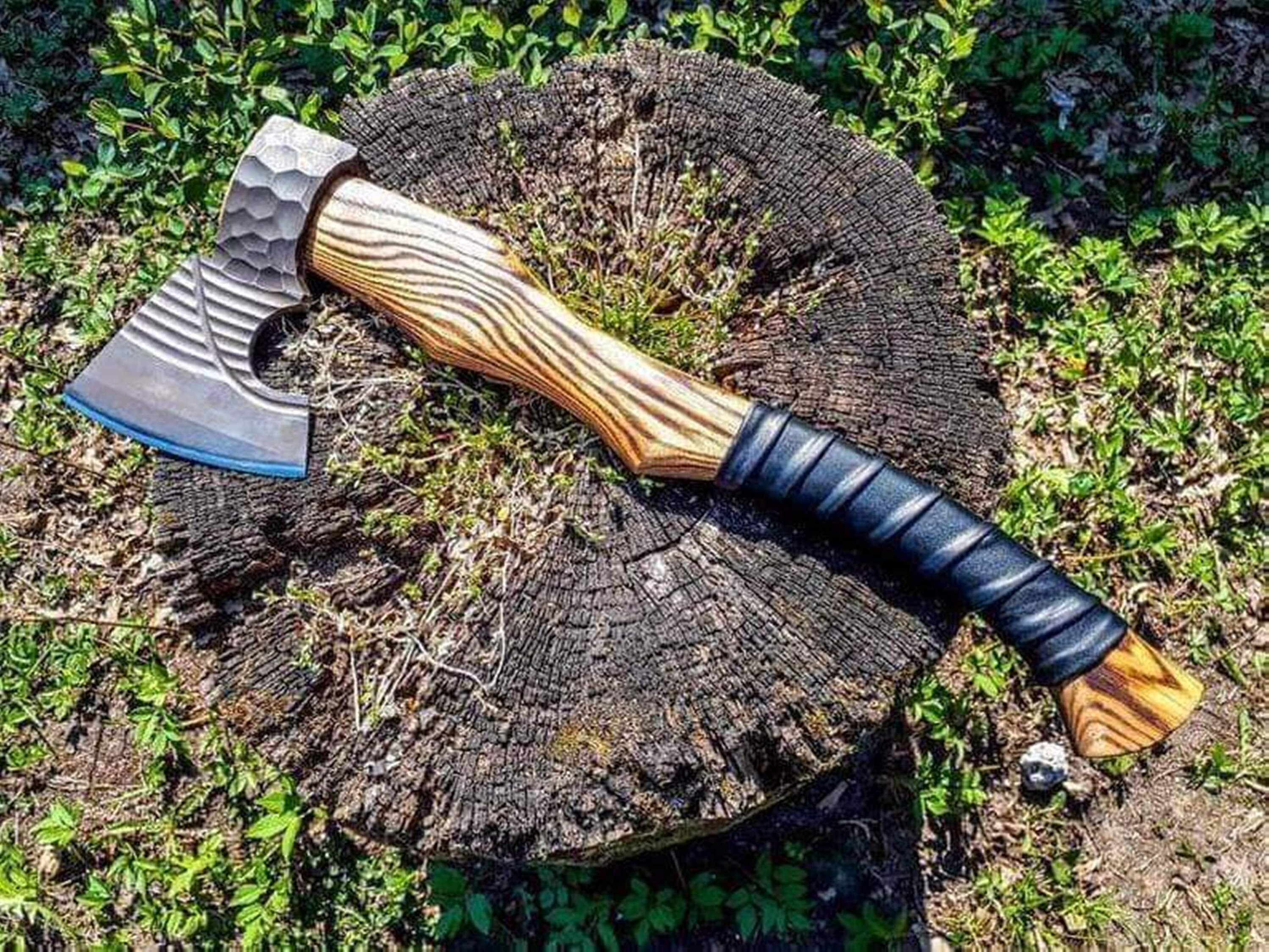 Steel Hatchet Hand Forged Axe Tool Hunting Axe Camping & - Etsy UK