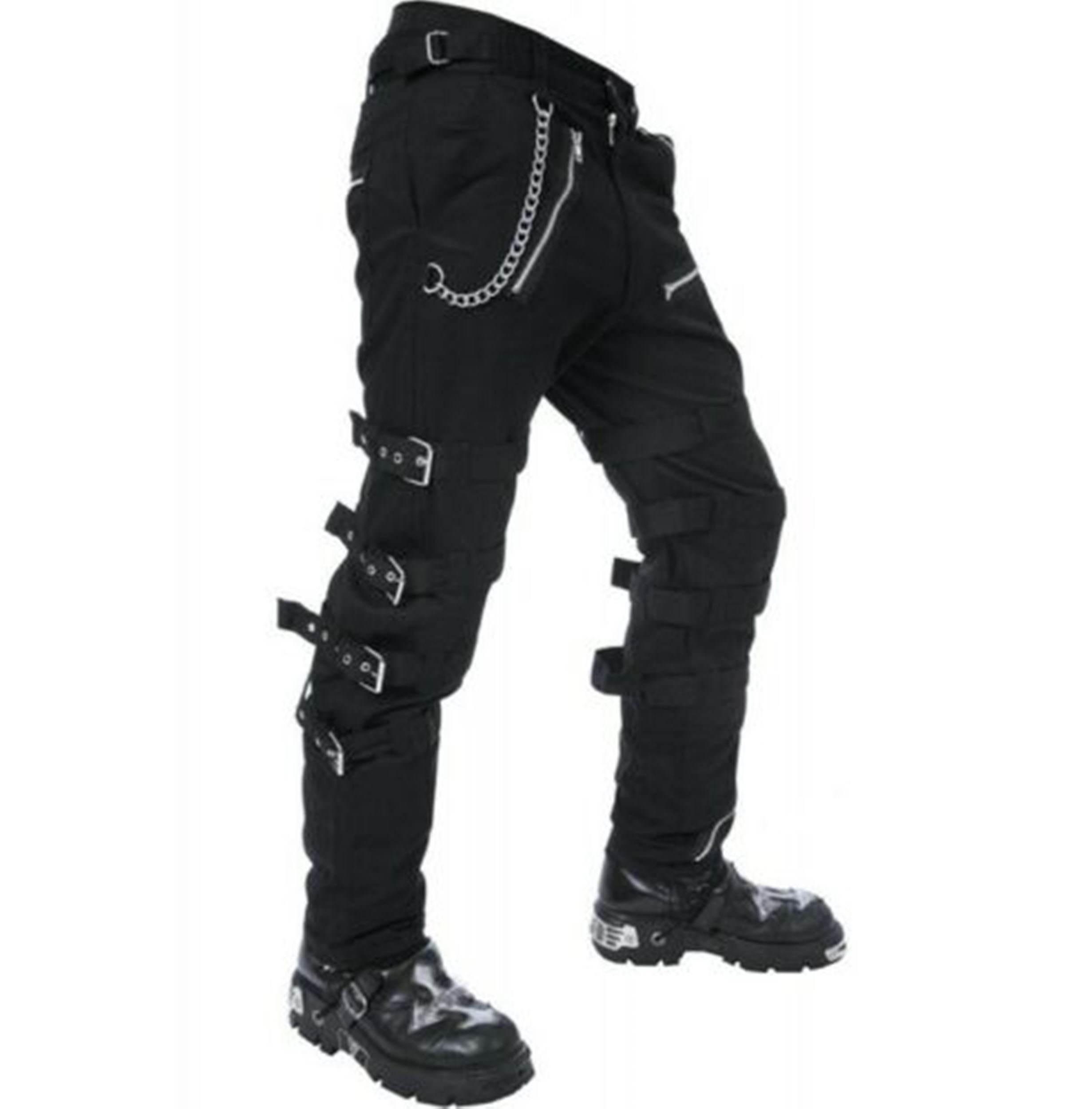 Men's Handmade Black Gothic Steampunk Punk Morte Pants - Etsy UK