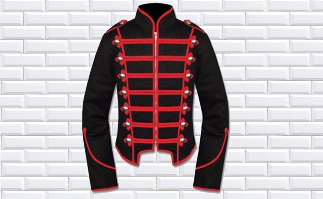 Military Drummer Jacket Black Parade Jacket Goth Punk - Etsy