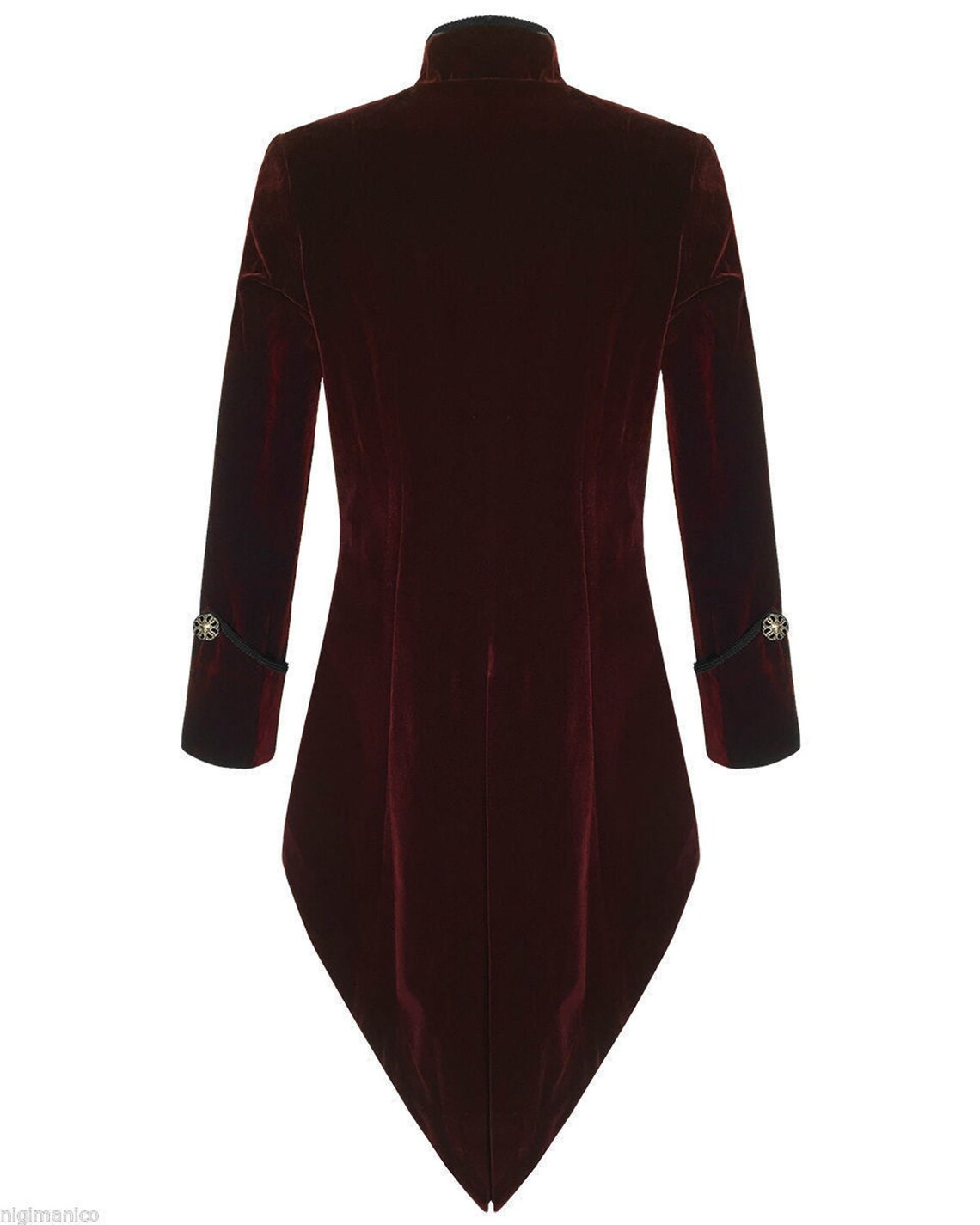 Fashion Mens Tailcoat Red Velvet Goth Steampunk Aristocrat - Etsy