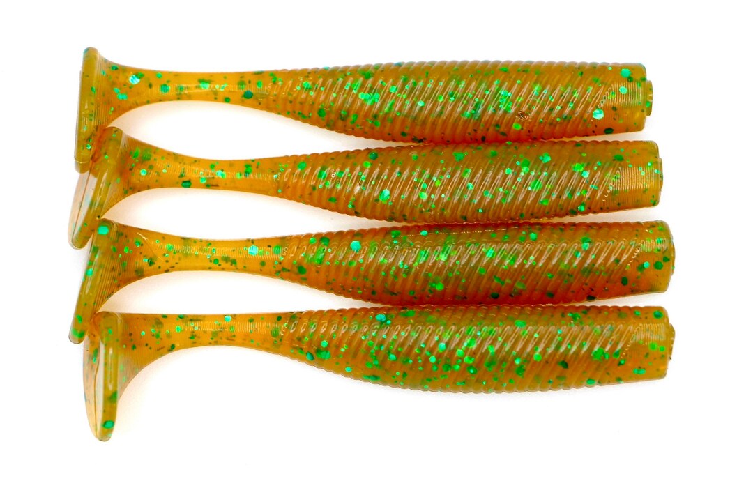 3.75” Gourd Green Hammer Swimbait, Bass Fishing - Etsy