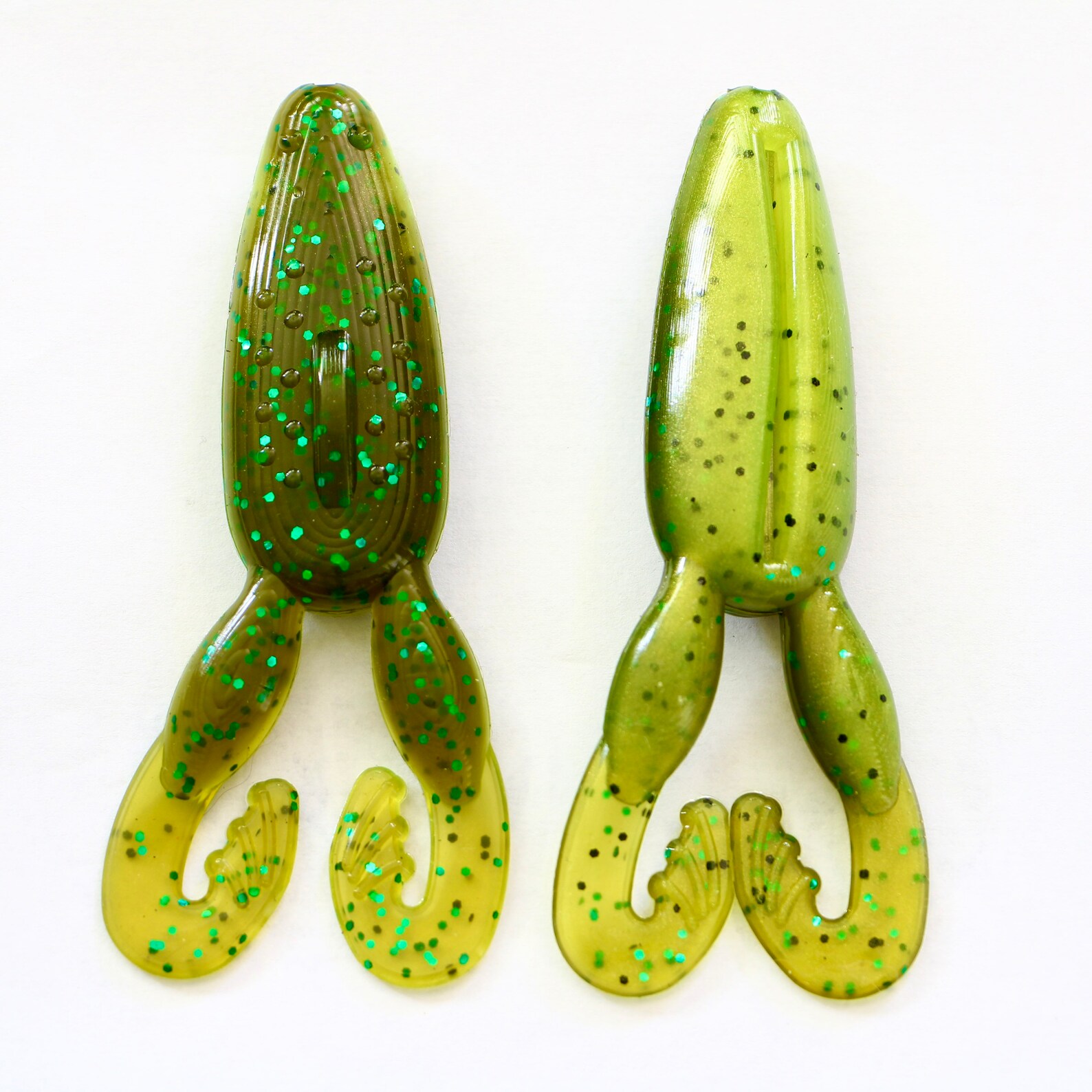 4 Chartreuse Shad Atomic Toad soft plastic bait bass | Etsy