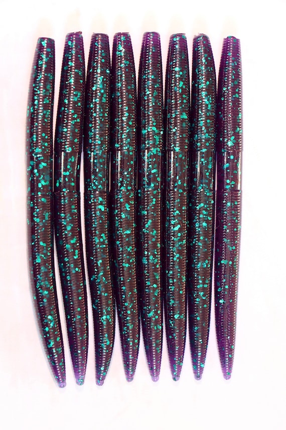 5 Junebug Stick Worm Soft Plastic Bait Senko Style Bass | Etsy