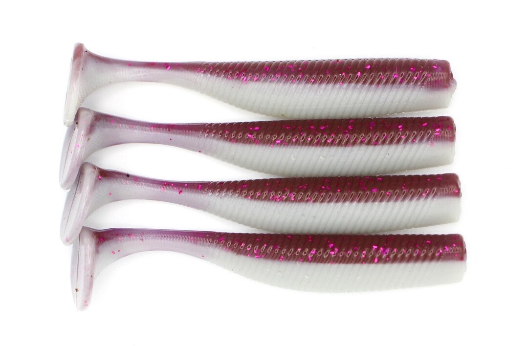 3.75” Zombie Blood Paddle Tail Swimbait, 8 per Pack - Etsy
